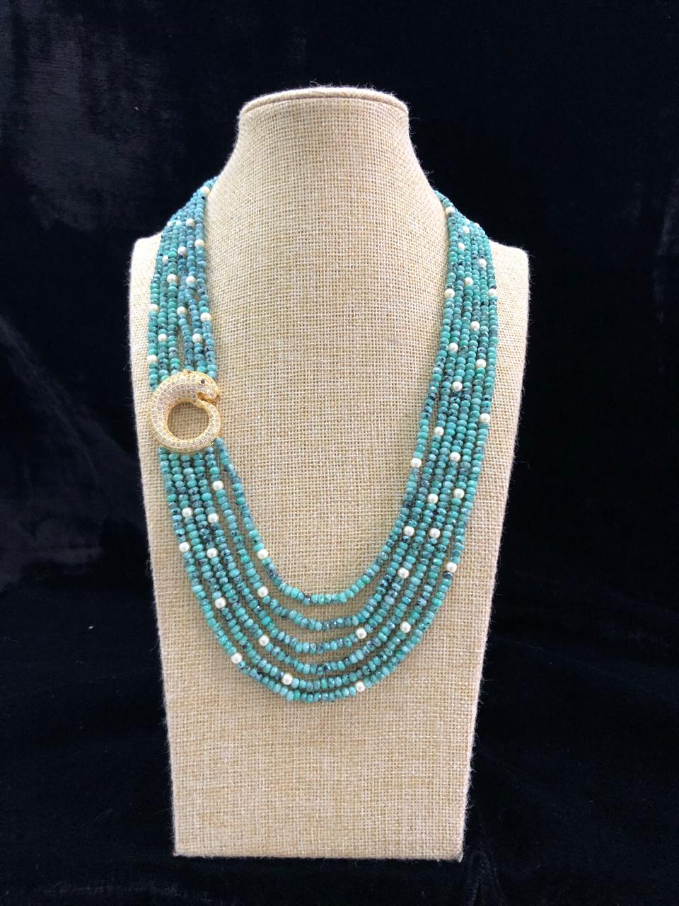 Gorgeous Green Multilayered Necklace